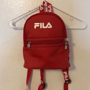 Fila | Bags | Red Fila Mini Back Pack | Poshmark
